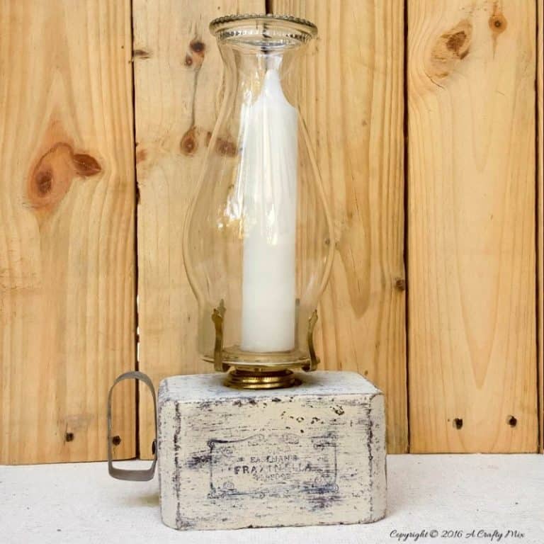 Recycled Lanterns from Block Pallets - Quick and Easy - A Crafty Mix