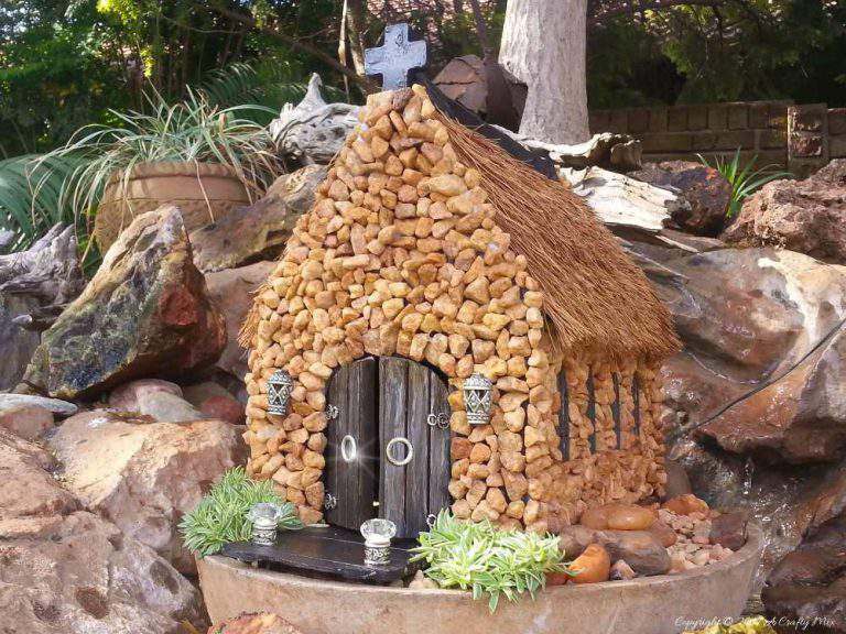 Aunty G's Fairy Church with a Thatch Roof - DIY - A Crafty Mix