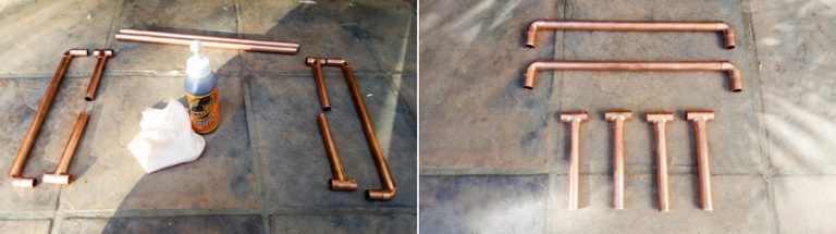 Use an Old Sweater to make a Copper Pipe Bed - A Crafty Mix