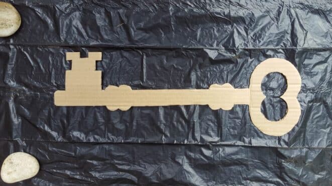 How to Make a Gigantic Rustic Key from Faux Metal The Easy Way - A ...