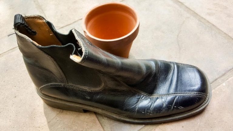 Easy DIY - A Lucky Leprechaun Shoe Planter - A Crafty Mix