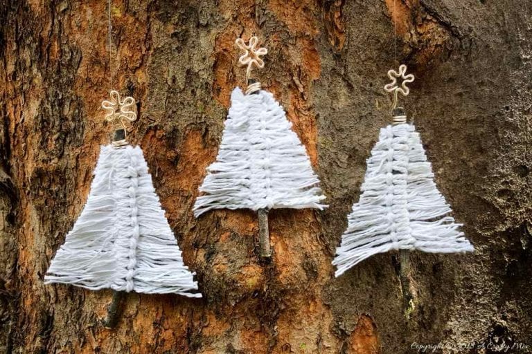 Boho Macramé Christmas Trees - Beginner Tutorial - A Crafty Mix
