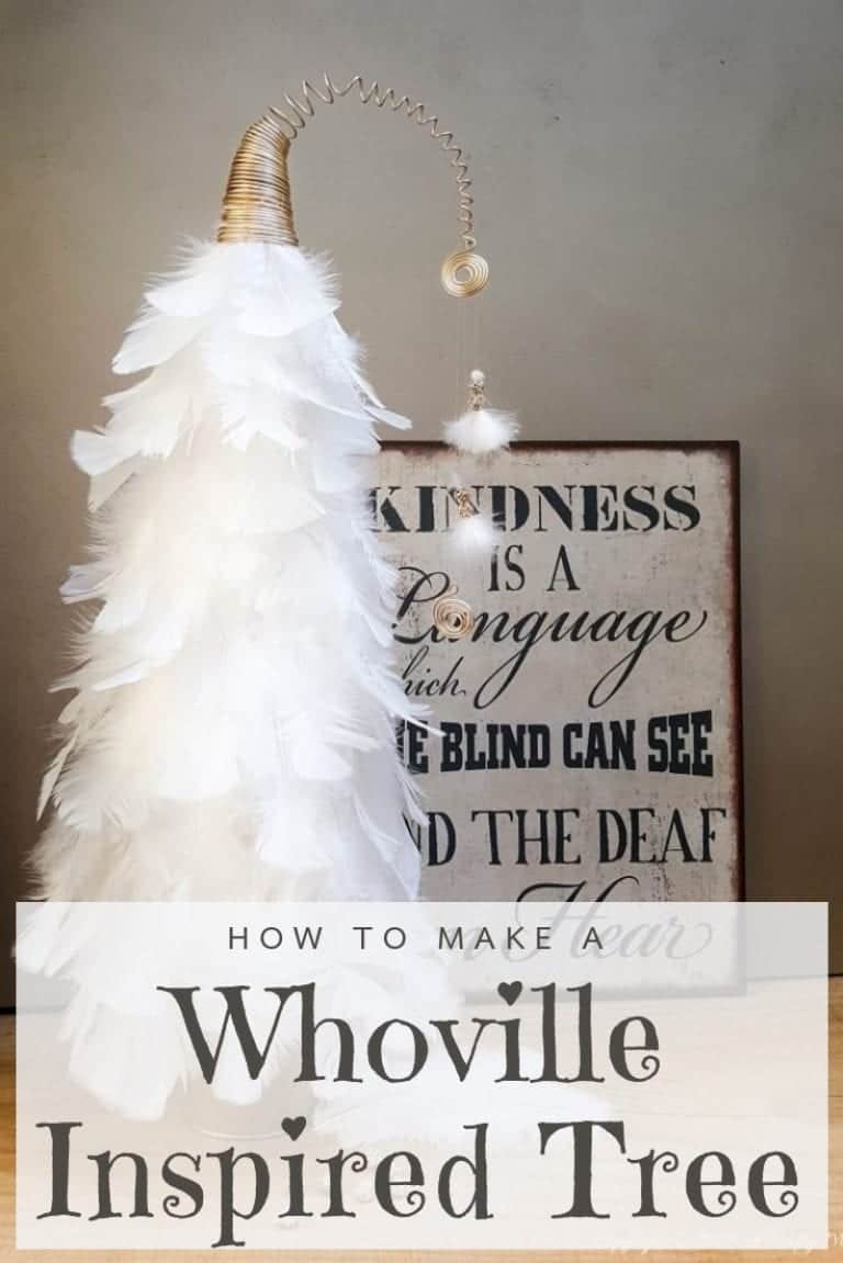 Whimsical Feathered Whoville Christmas Tree - A Crafty Mix