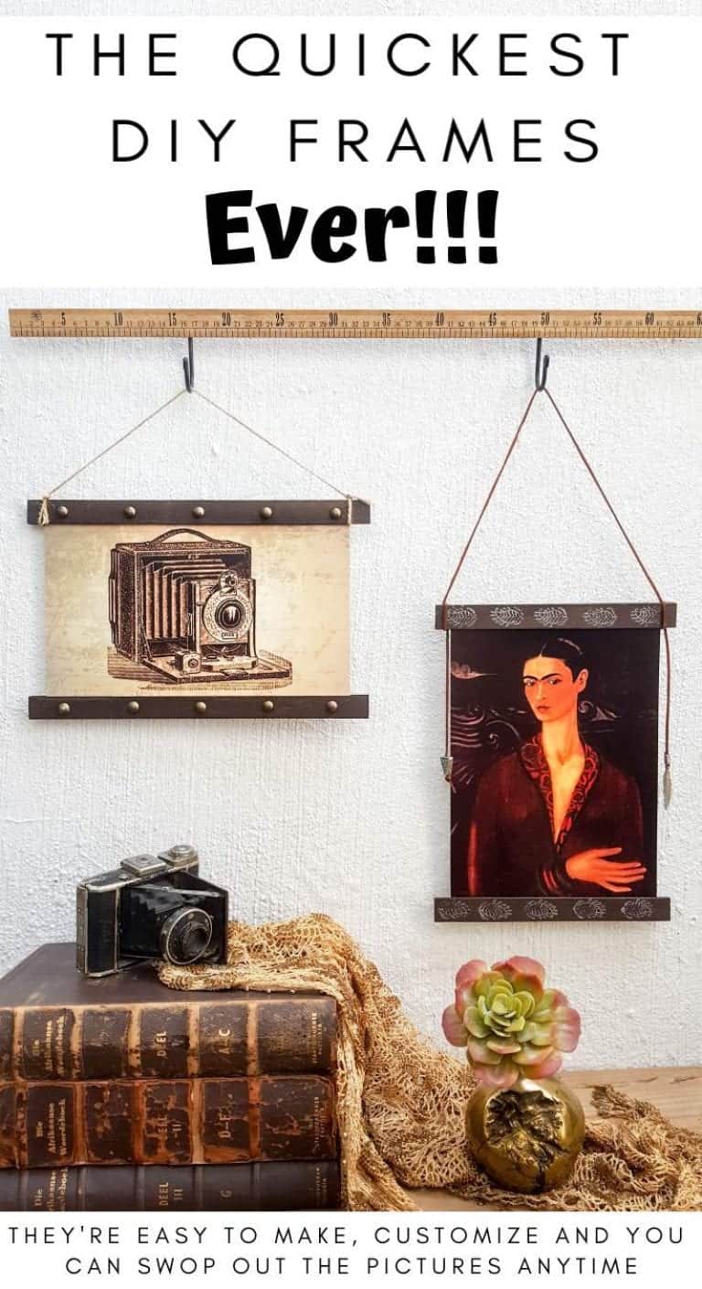 The Easiest DIY Frames EVER - No Fancy Tools Needed - A Crafty Mix