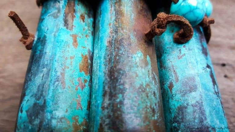 Patina Copper and Leather Trivet - DIY - A Crafty Mix