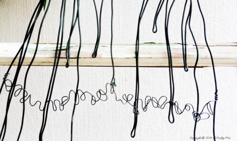 Wire Dress Wall Art Tutorial - A Crafty Mix