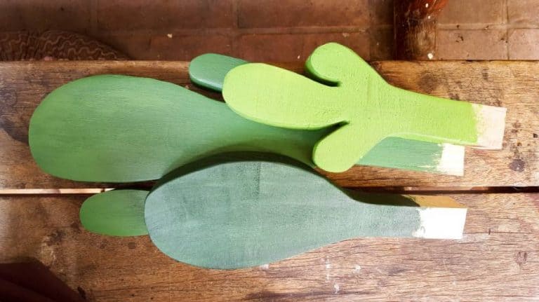 Easy DIY Wooden Cacti - A Crafty Mix