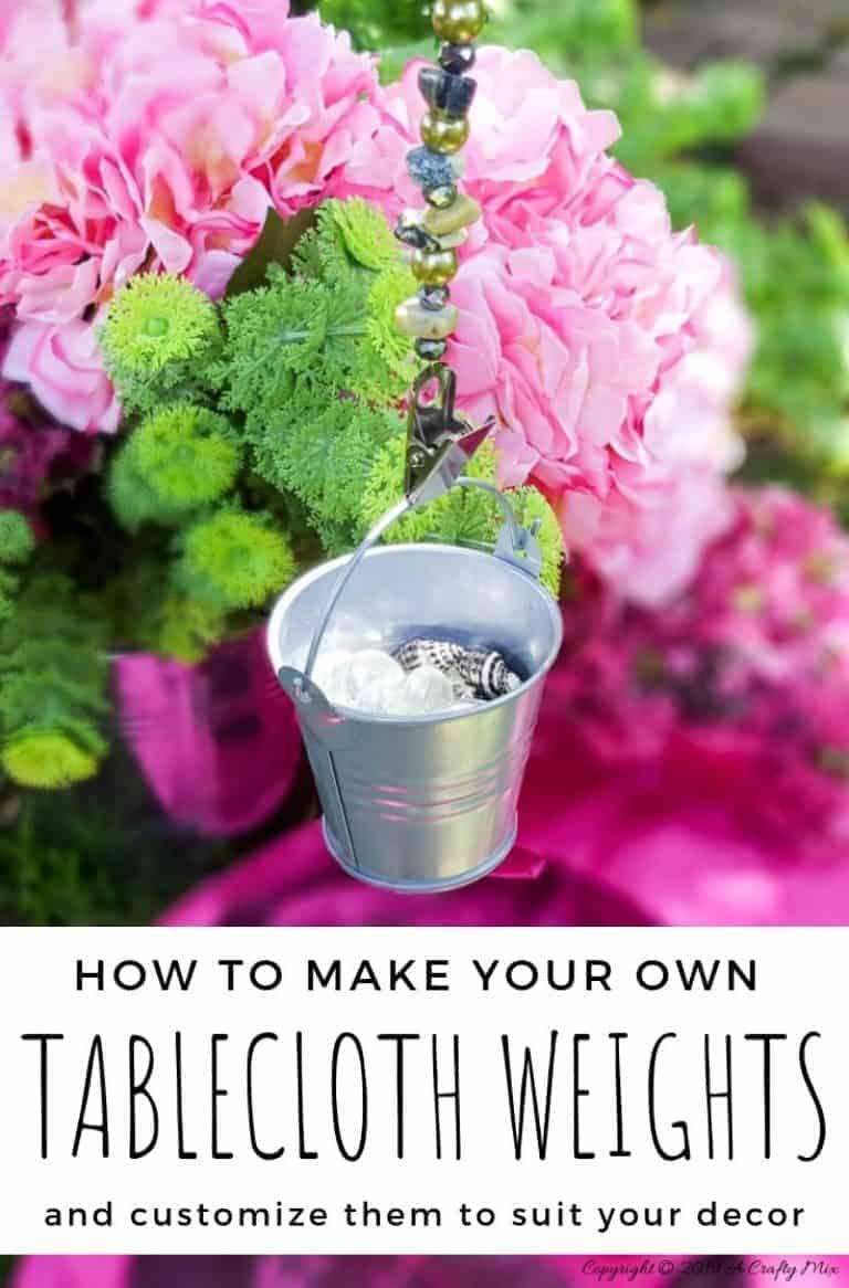 Quick Tablecloth Weights That Are Easy to Customize - A Crafty Mix