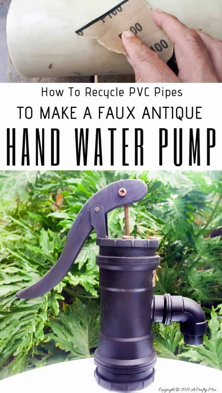 How to Make Your Own Faux Hand Water Pump - A Crafty Mix