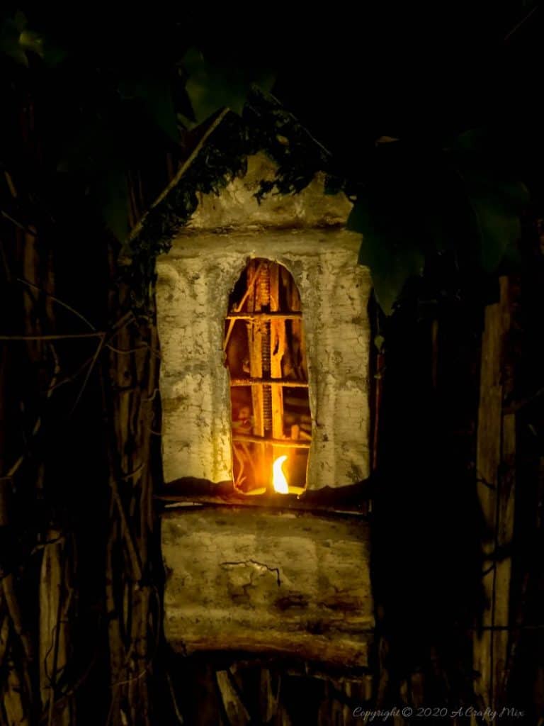 Repurposed Fairy Bay Window With Lights - A Crafty Mix