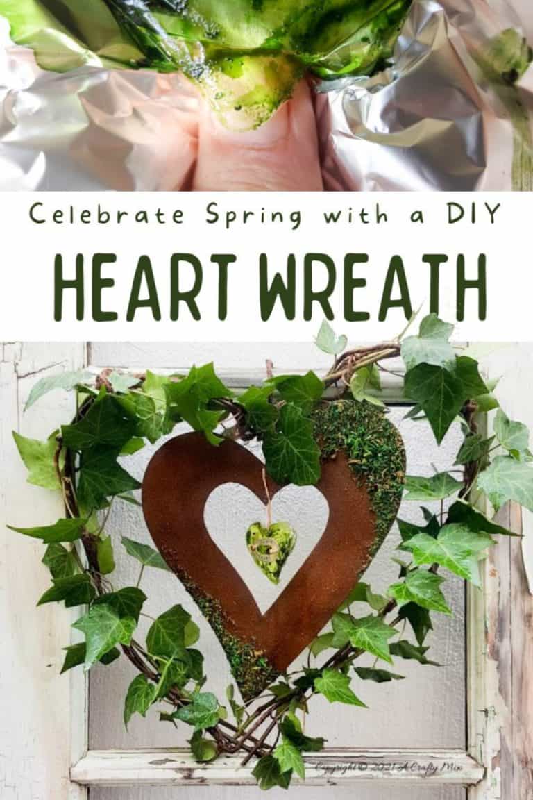 Celebrate Spring and Make a Heart Wreath - A Crafty Mix