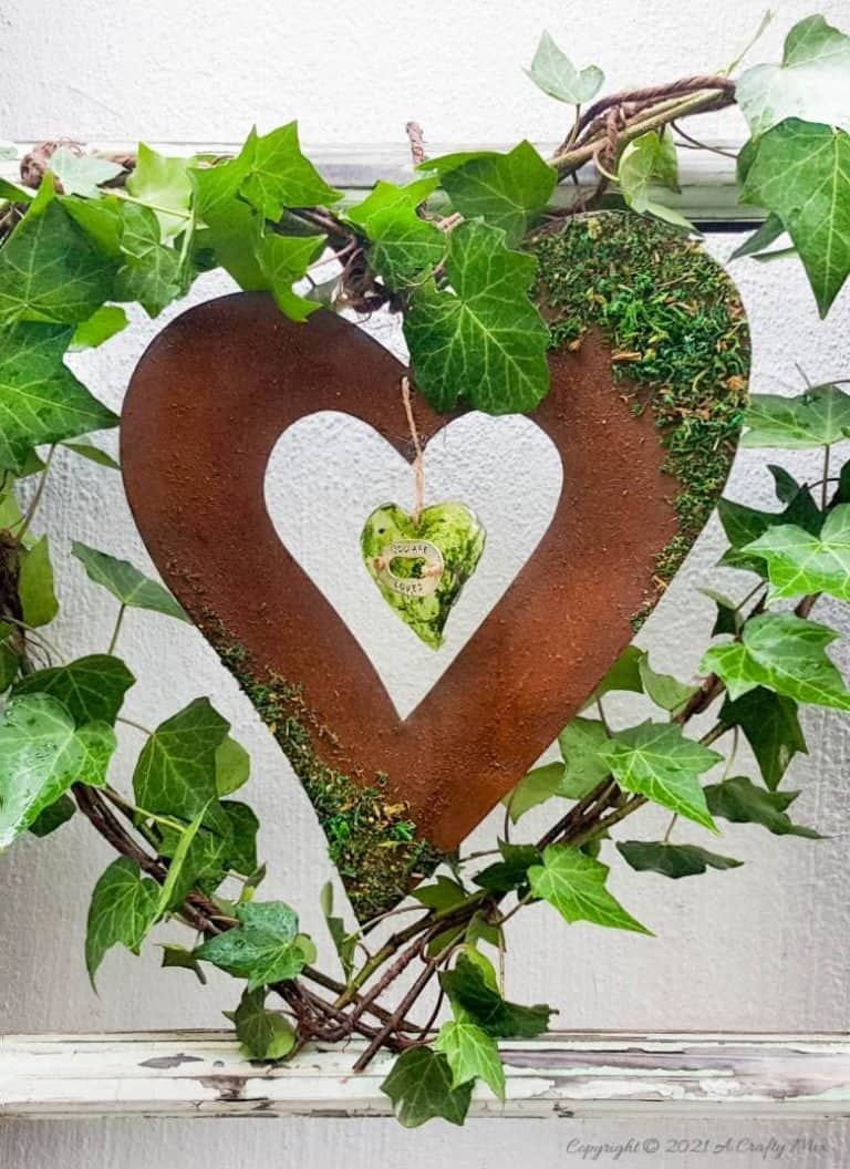 Celebrate Spring and Make a Heart Wreath - A Crafty Mix