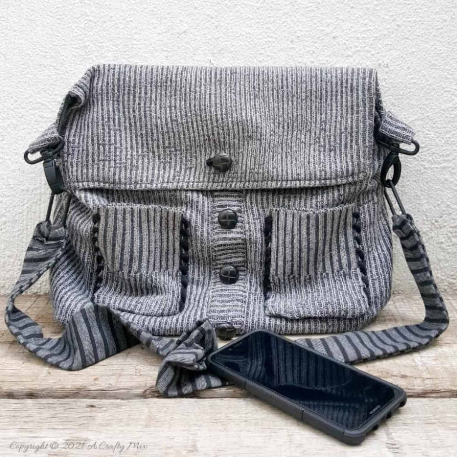 How to Turn a Sweater Into a Handbag - Easy Sew - A Crafty Mix