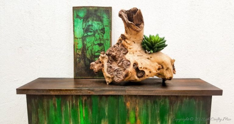 How to Give Melamine a Faux Distressed Metal Makeover - A Crafty Mix