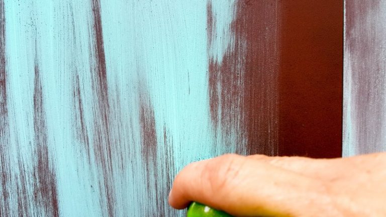 How to Give Melamine a Faux Distressed Metal Makeover - A Crafty Mix