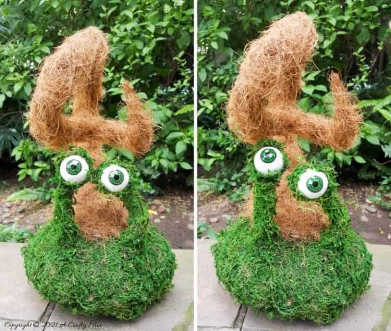 Easy Mossy Creatures – A Fun Porch Décor Idea - A Crafty Mix