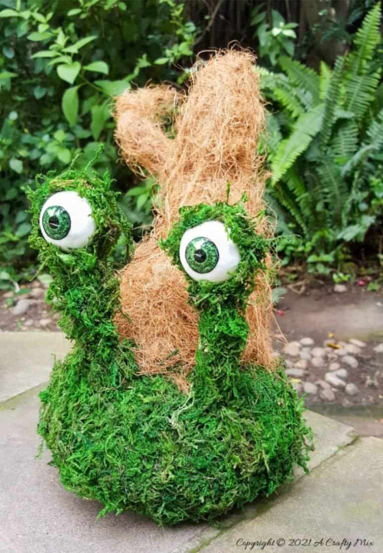 Easy Mossy Creatures – A Fun Porch Décor Idea - A Crafty Mix