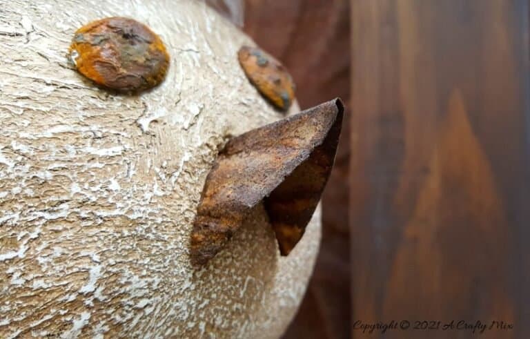 DIY Polystyrene Ball Bird and How to Make Texture Paste - A Crafty Mix