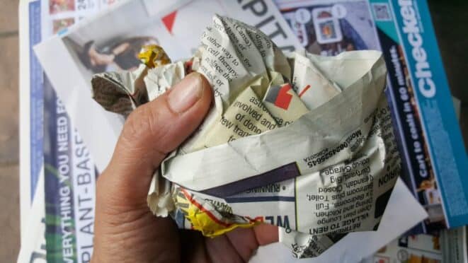 DIY an Adorable Newspaper Moss Bunny - A Crafty Mix