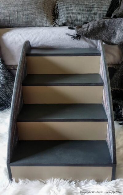 How to Transform Wooden Doggie Stairs - A Crafty Mix