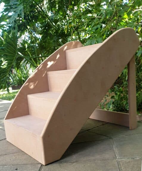 How to Transform Wooden Doggie Stairs - A Crafty Mix