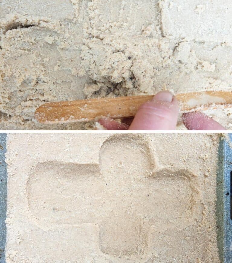 How to Sand Mold a Rustic Concrete Cross - A Crafty Mix