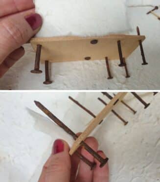 Scrap Paper House with a Miniature Thatch Roof - A Crafty Mix