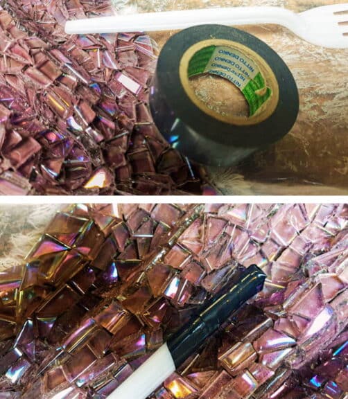 Mosaic Substrate With Folds Tutorial - A Crafty Mix