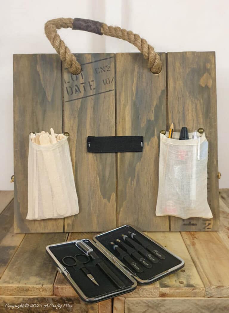 Conquer Clutter with an Easy DIY Toolbox Caddy - A Crafty Mix