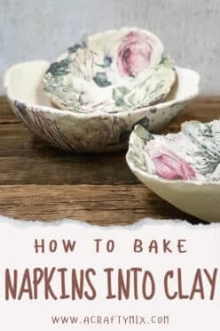 Clay-Baked Napkin Bowls: Easy Crafting - A Crafty Mix
