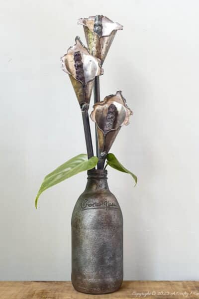 Use Cheap Craft Paint to Turn Glass into Metal - A Crafty Mix