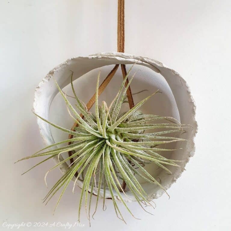 Simple Hanging Clay Tubes - Air Plant Décor - A Crafty Mix