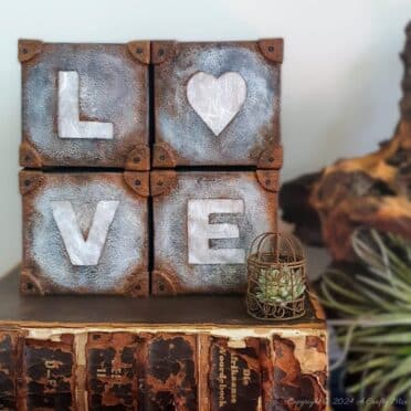 Cheap Paint Tricks to Create a Faux Rust Effect - A Crafty Mix