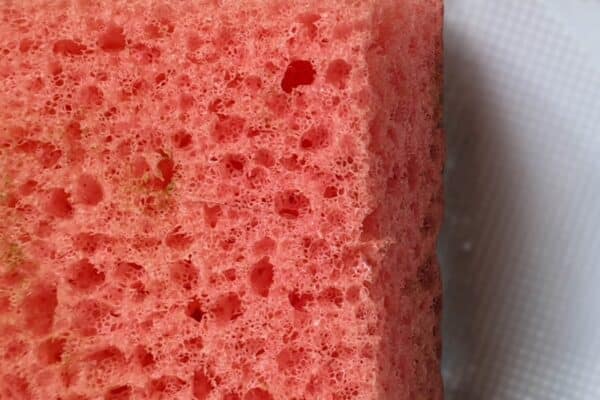 How to Make Fake Moss using a Bath Sponge - A Crafty Mix