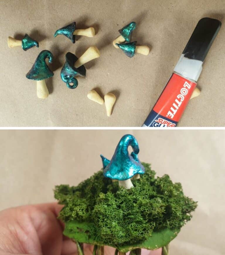 How to Make Fake Moss using a Bath Sponge - A Crafty Mix