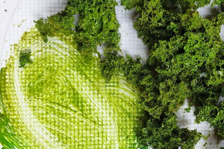 How to Make Fake Moss using a Bath Sponge - A Crafty Mix