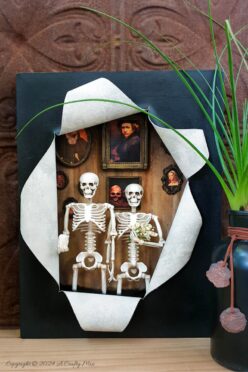 Easy to Make Halloween RIPped Canvas Tutorial - A Crafty Mix