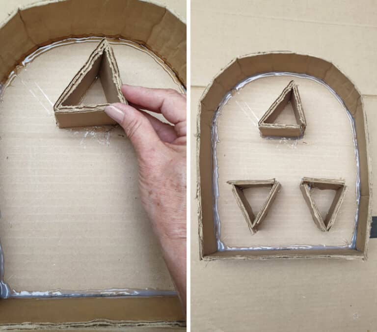 Upcycled Cardboard Craft: Primitive Stone Statue - A Crafty Mix