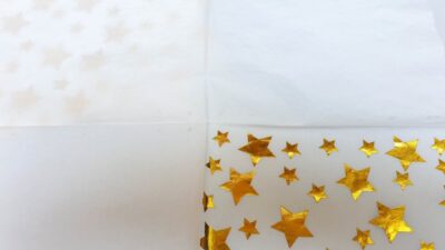 Simple and Elegant Paper Napkin Tabletop Trees - A Crafty Mix