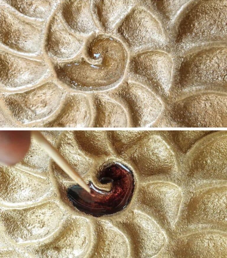 Simply Gorgeous Mosaic with Ammonite Inlay DIY - A Crafty Mix