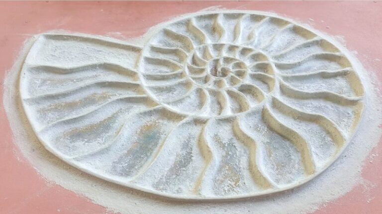 Simply Gorgeous Mosaic with Ammonite Inlay DIY - A Crafty Mix