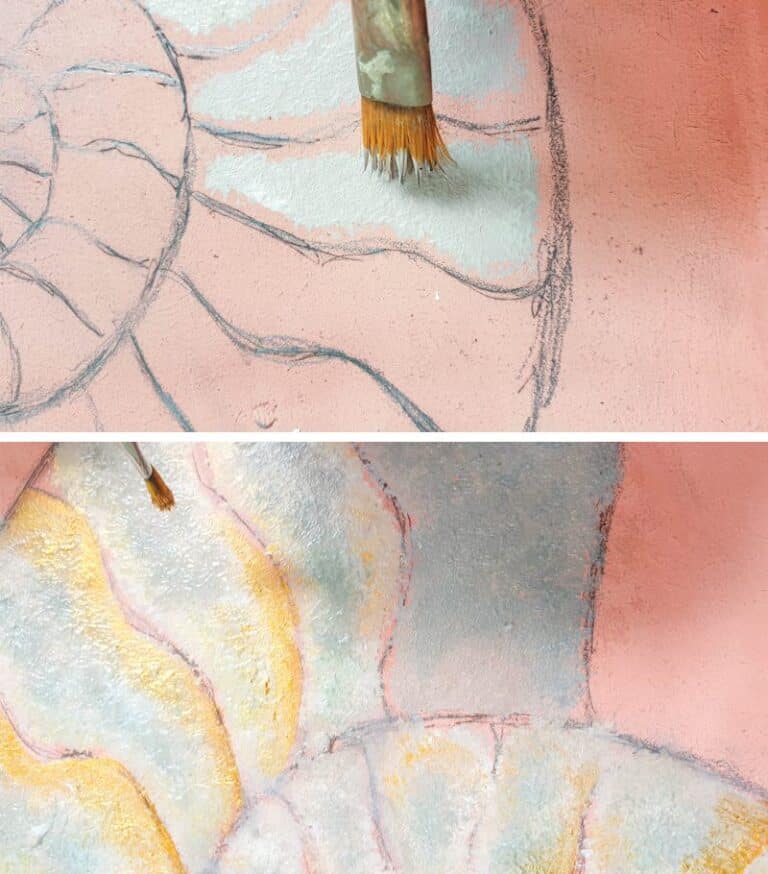 Simply Gorgeous Mosaic with Ammonite Inlay DIY - A Crafty Mix