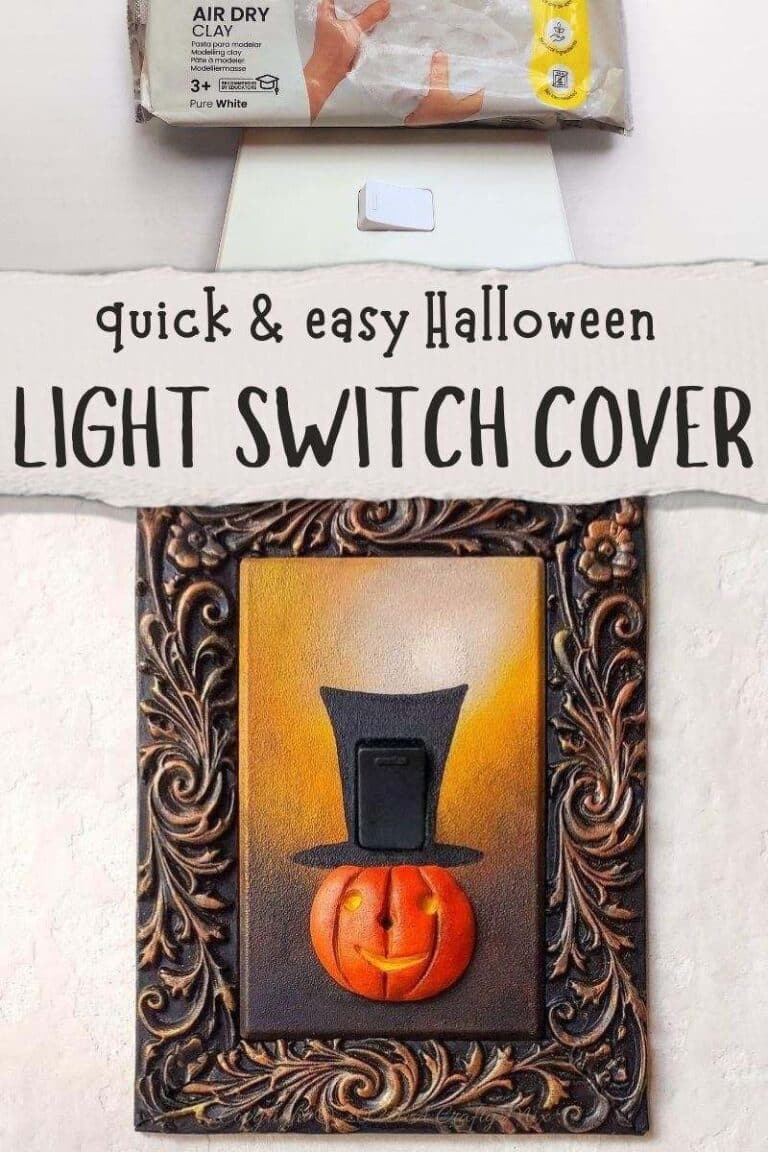 Easy DIY Halloween Light Switch Cover - A Crafty Mix