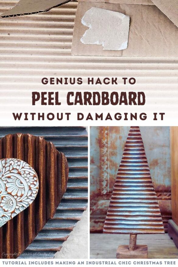 Simple No-Fail Cardboard Peeling Hack: Quick and Easy - A Crafty Mix